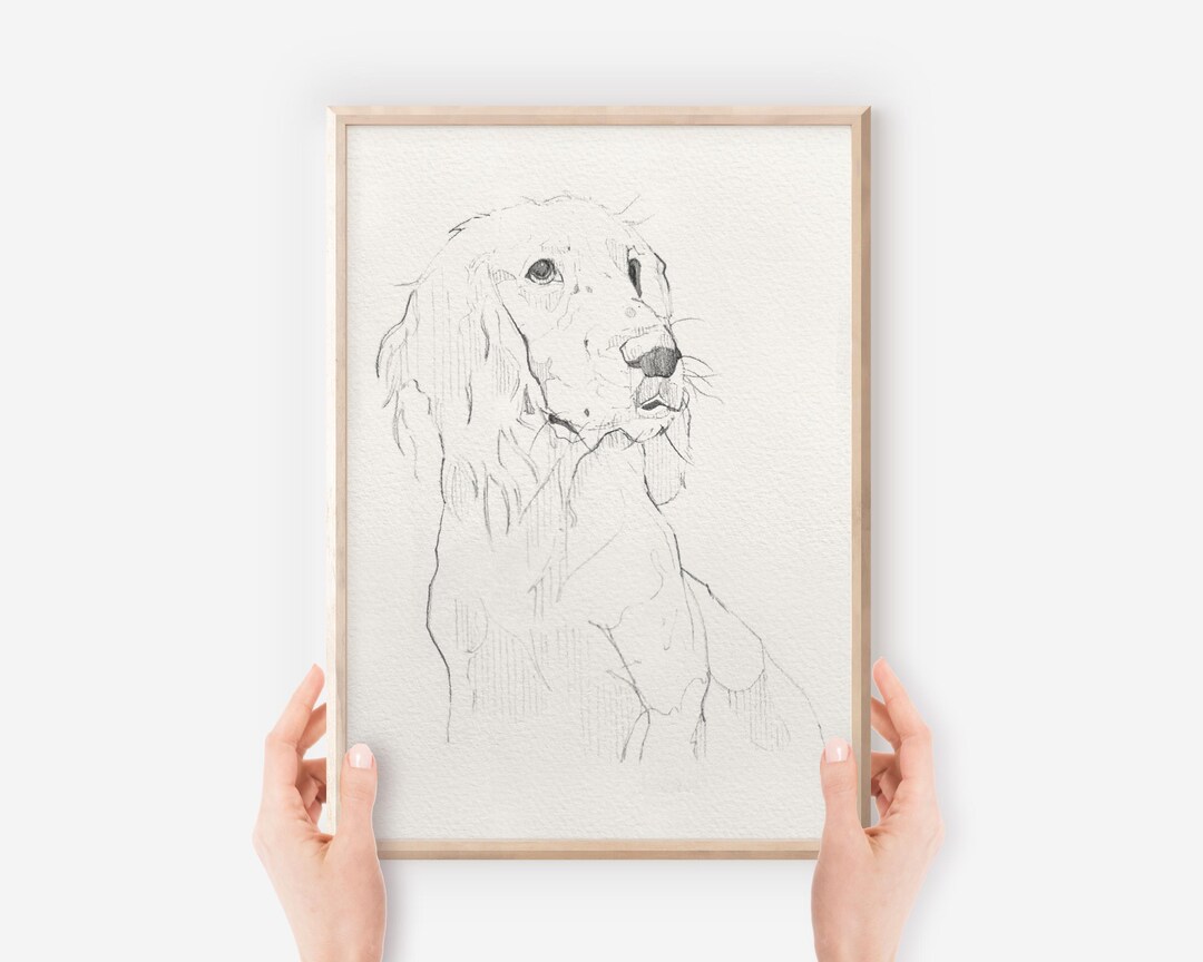 English Setter Wall Art, Printable Portrait, Dog Lover Gift, Instant ...