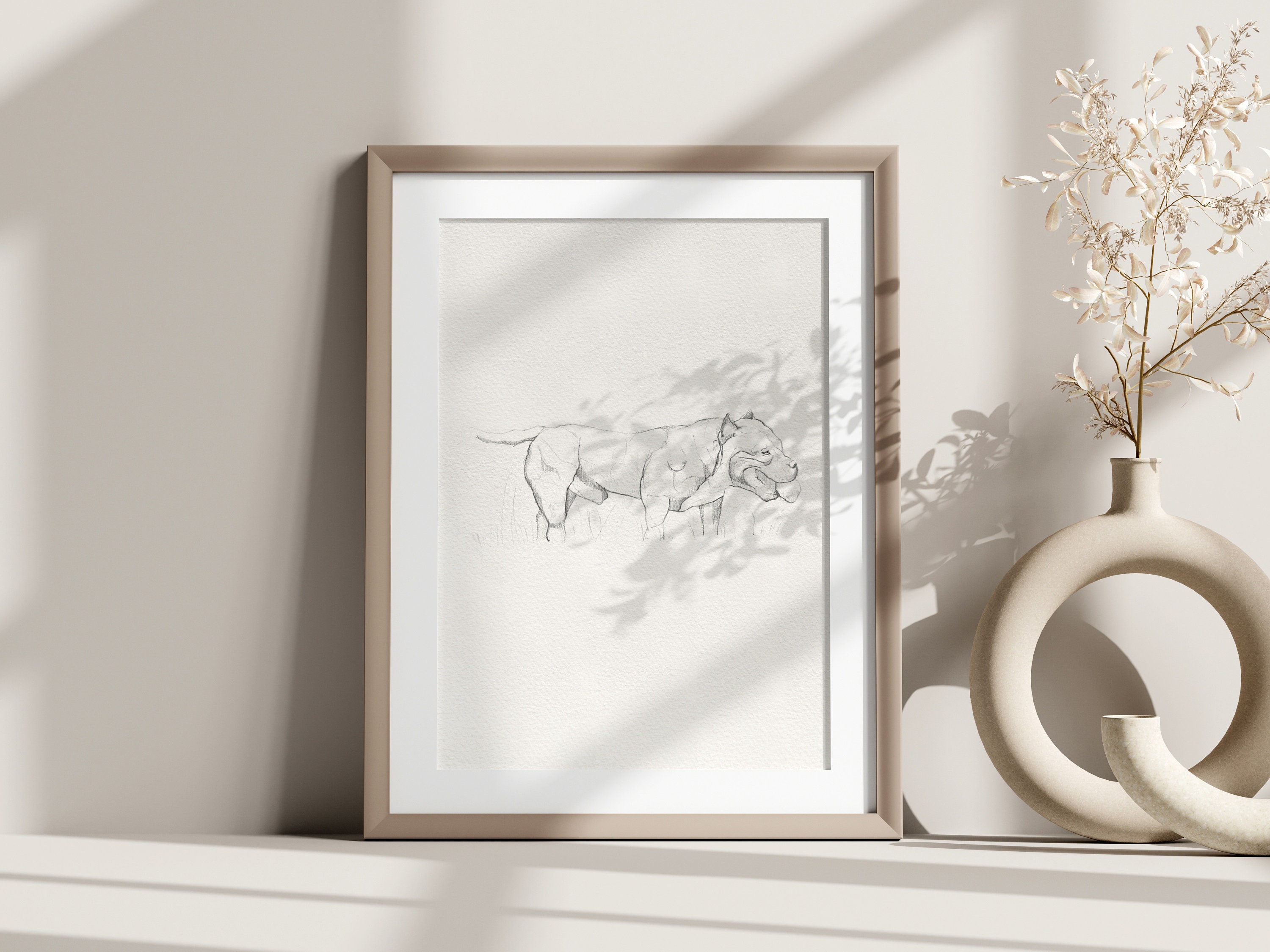 American Bully | XL Bully | American Bully Dog | Dog Drawing | Art ...