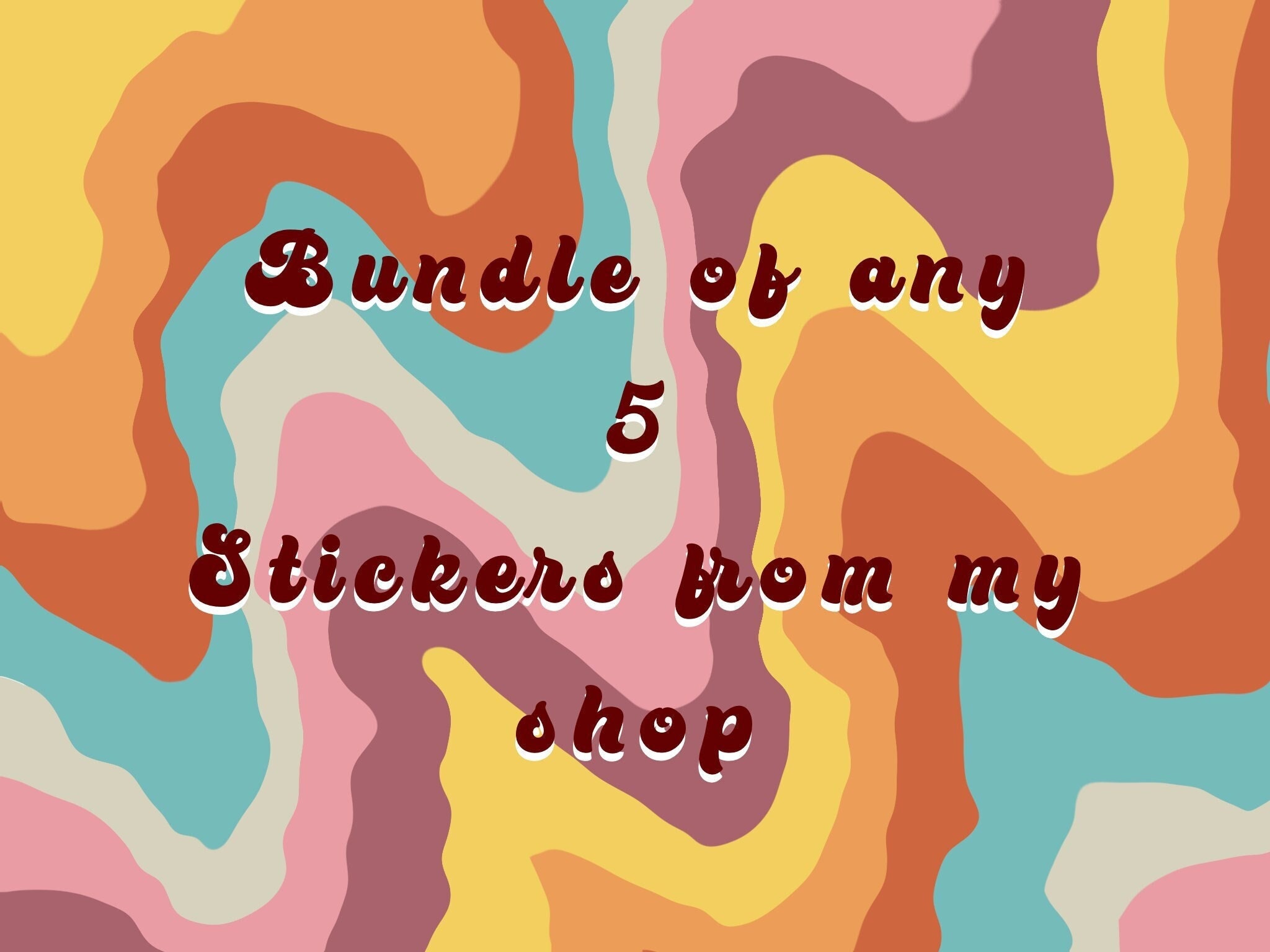 Sticker Bundle Choose 5 Sticker Designs Mystery Sticker - Etsy