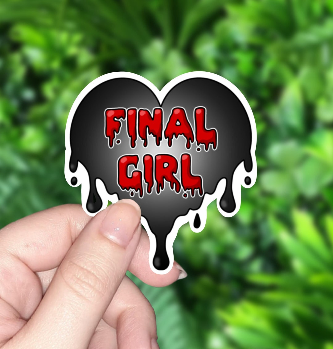 Horror Fan Final Girl Sticker | Prism Holographic Water Proof - Etsy