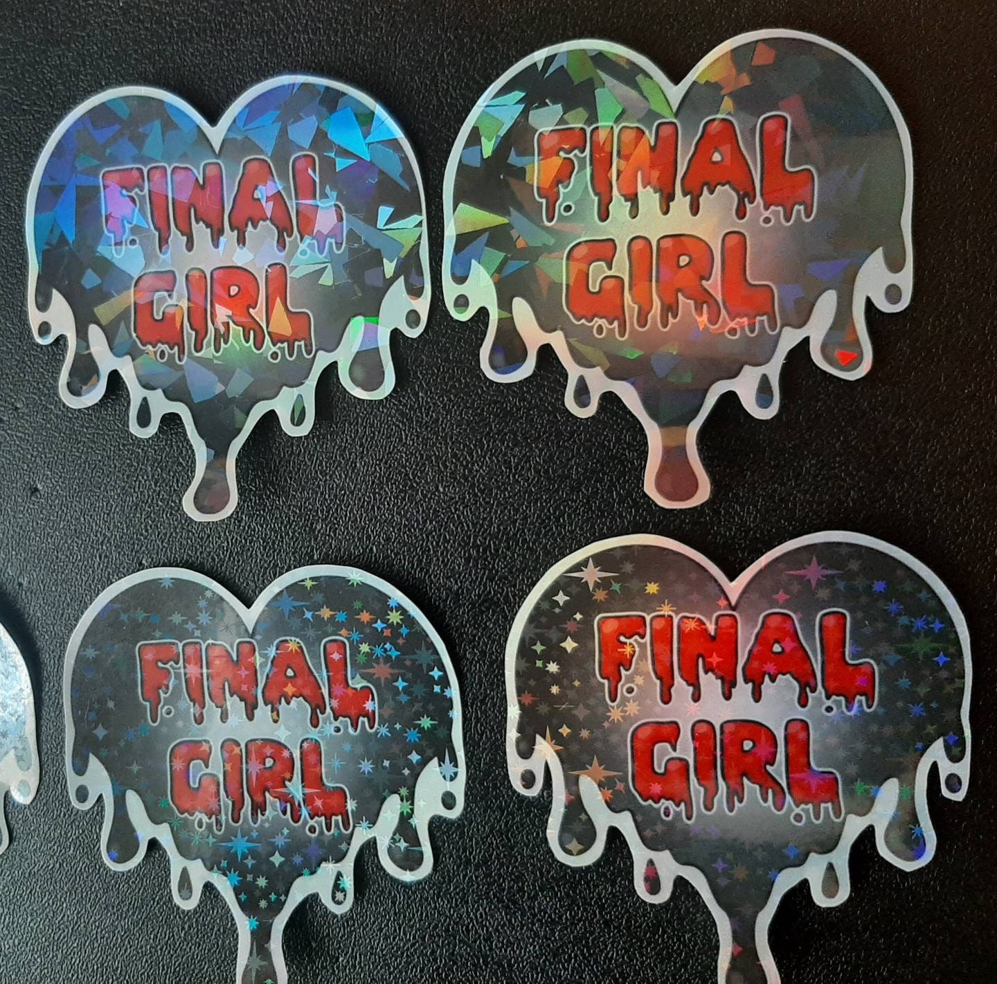 Horror Fan Final Girl Sticker Prism Holographic Water Proof - Etsy