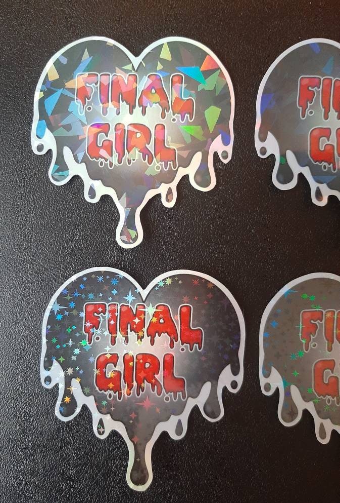 Horror Fan Final Girl Sticker Prism Holographic Water Proof - Etsy