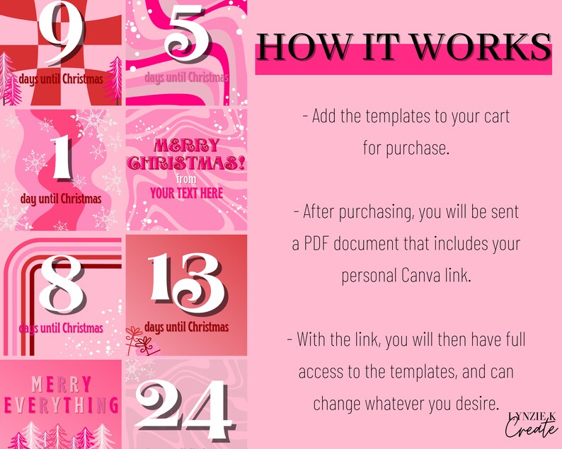 Christmas Instagram Templates Christmas Countdown Holiday Templates ...