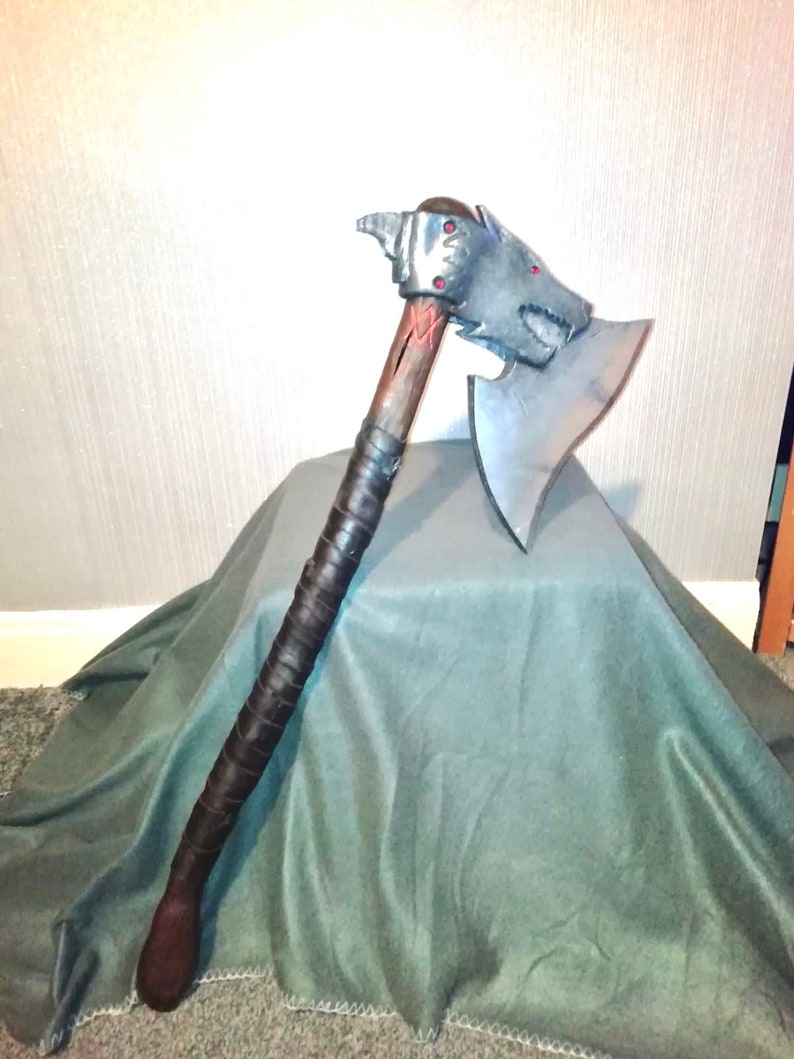 The Witcher Inspired school of Wolf Silver Axe Cosplay - Etsy
