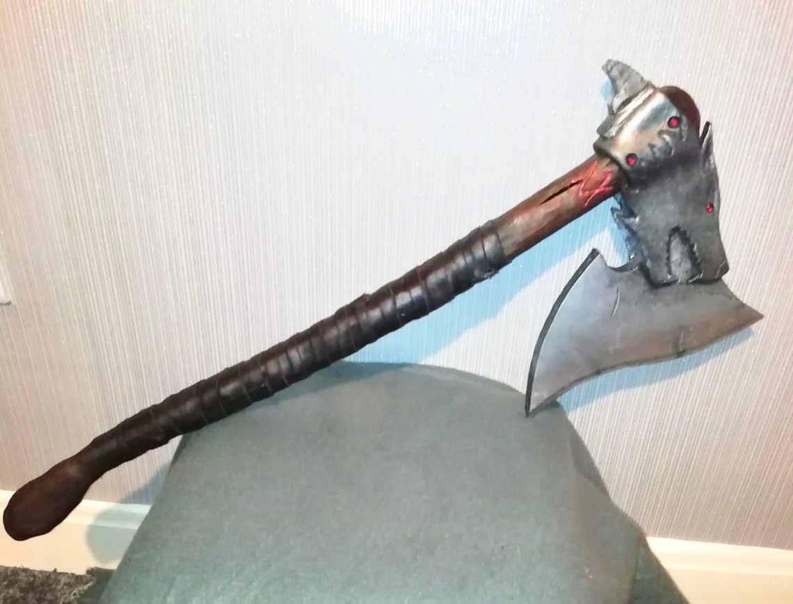 The Witcher Inspired school of Wolf Silver Axe Cosplay - Etsy