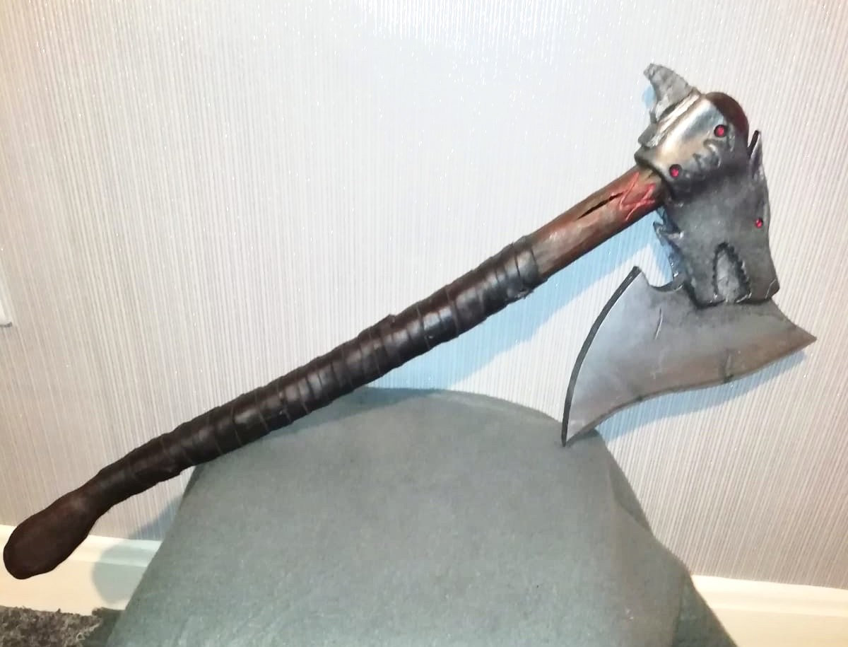 The Witcher Inspired school of Wolf Silver Axe Cosplay - Etsy