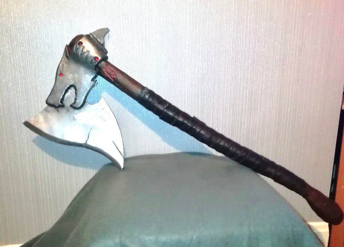 The Witcher Inspired school of Wolf Silver Axe Cosplay - Etsy