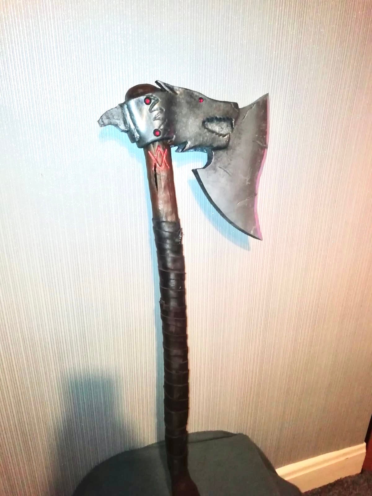 The Witcher Inspired school of Wolf Silver Axe Cosplay - Etsy