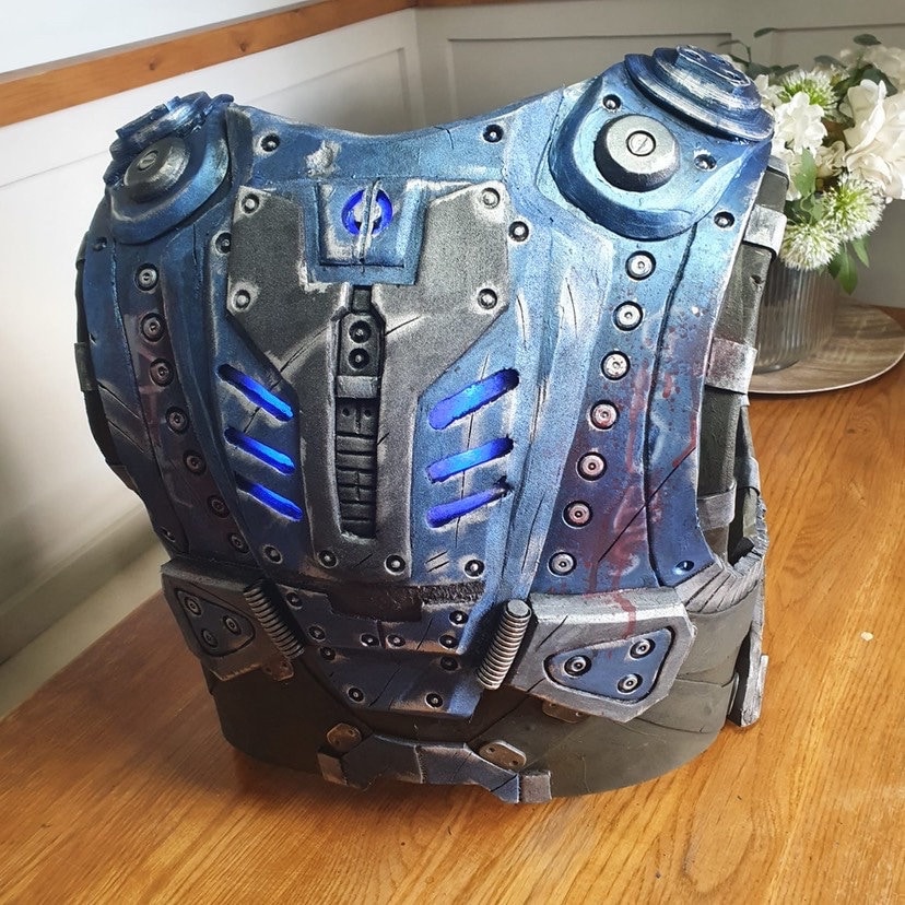 Gears of War Cosplay Torso Armour: Custom LED Foam Costume - Etsy