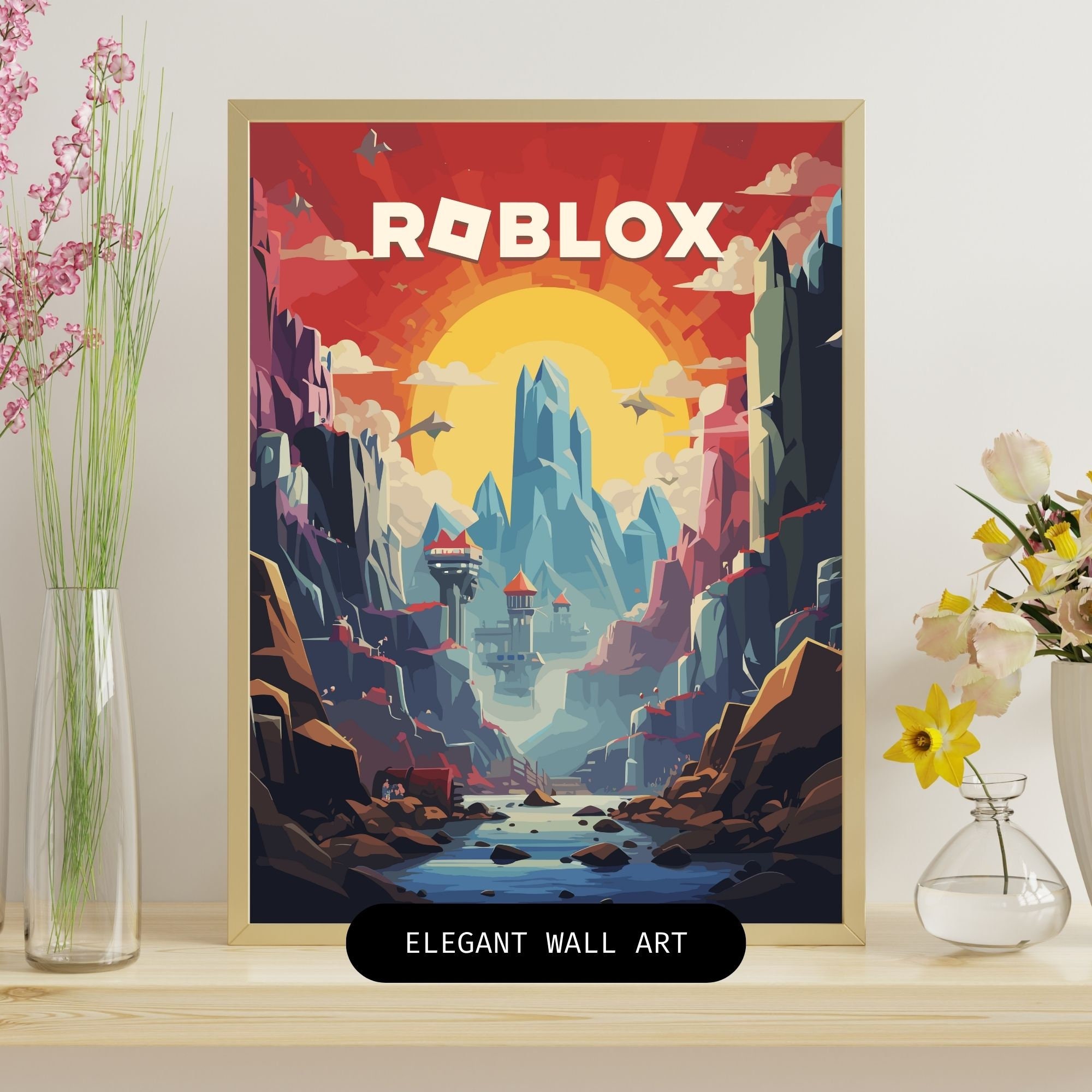 Roblox Poster, Digital File, Instant Download, Gaming Room Poster ...