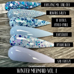 Winter Mermaid Vol 1- Dip Powder, Dip Powder for Nails, Dip Nail, Nail ...