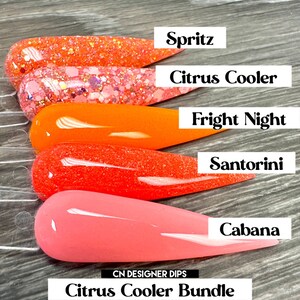 Citrus Cooler Bundle- Dip Powder, Dip Powder for Nails, Acrylic, Neon ...