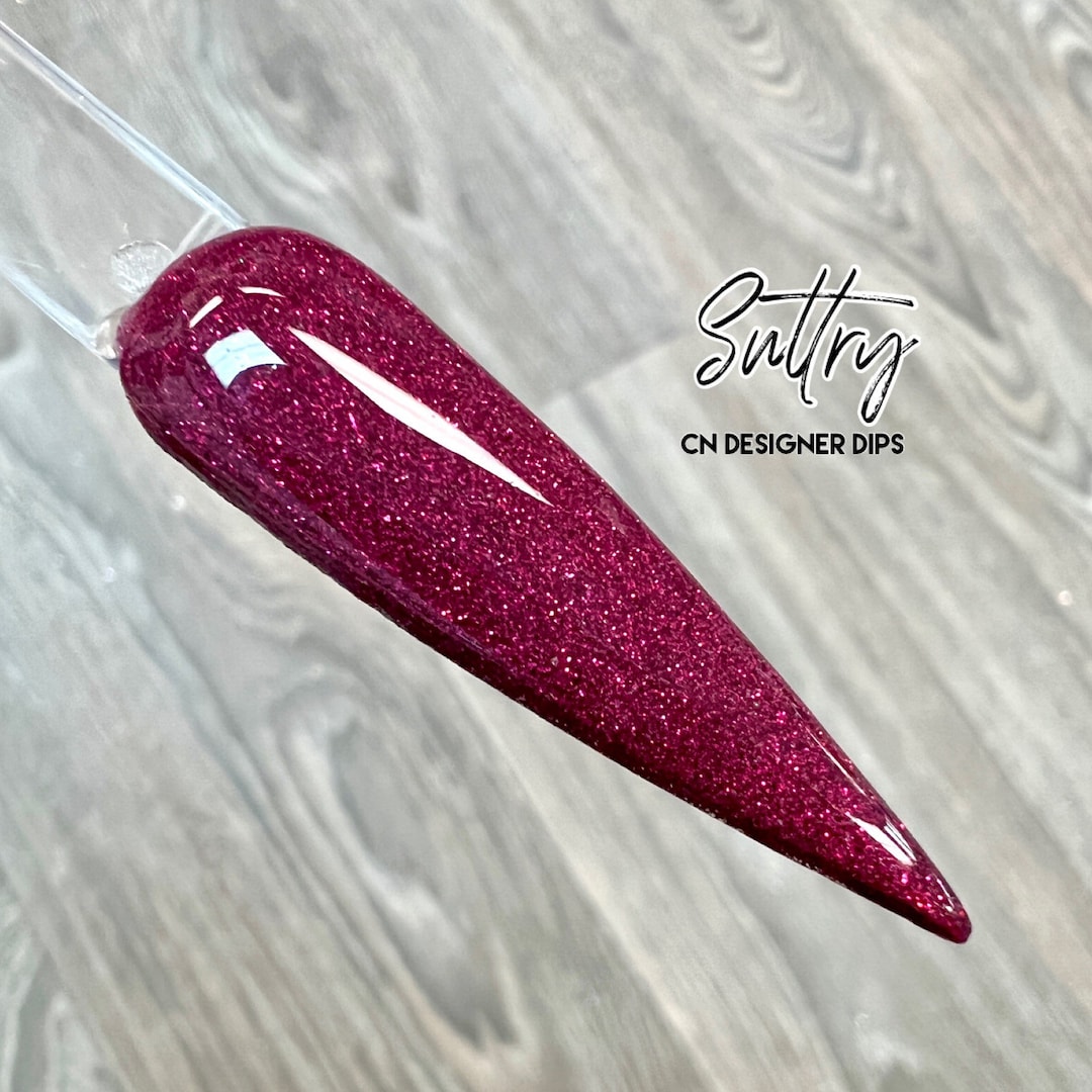 Sultry- Dip Powder, Dip Powder for Nails, Acrylic, Pink, Glitter - Etsy