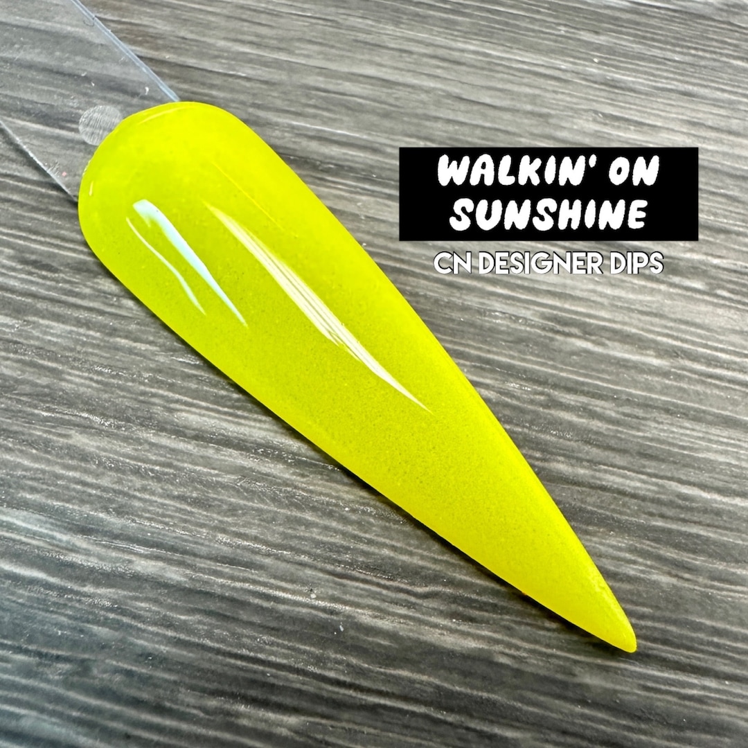 Walkin’ on Sunshine- Dip Powder, Dip Powder for Nails, Acrylic, Neon ...