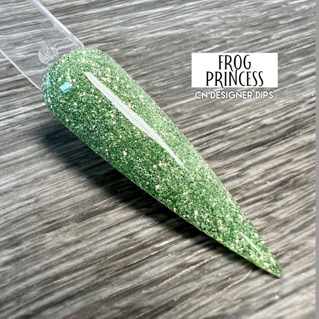 Frog Princess- Dip Powder, Dip Powder for Nails, Acrylic, Green ...