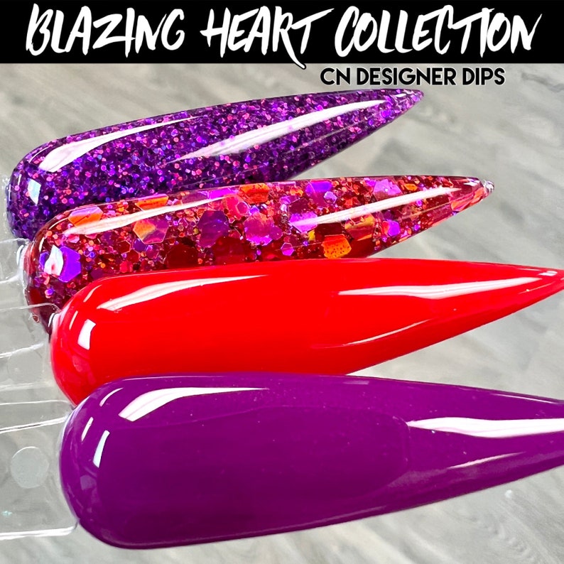 Blazing Heart Collection Dip Powder Dip Powder for Nails | Etsy