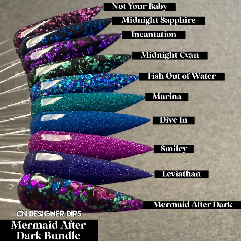 Midnight Sapphire- Dip Powder, Dip Powder for Nails, Acrylic, Blue ...