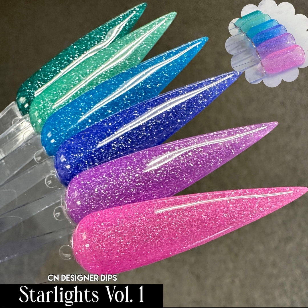 Starlights Vol. 1- Dip Powder, Dip Powder for Nails, Dip Nail, Nail Dip, Acrylics, Acrylic ...