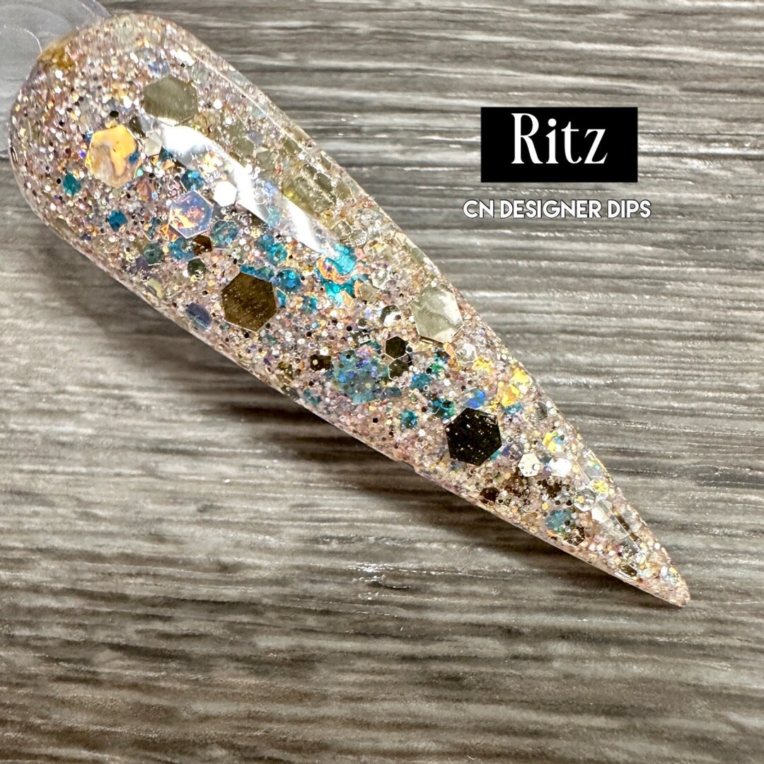 Ritz- Dip Powder, Dip Powder for Nails, Acrylic, Holiday, New Year ...