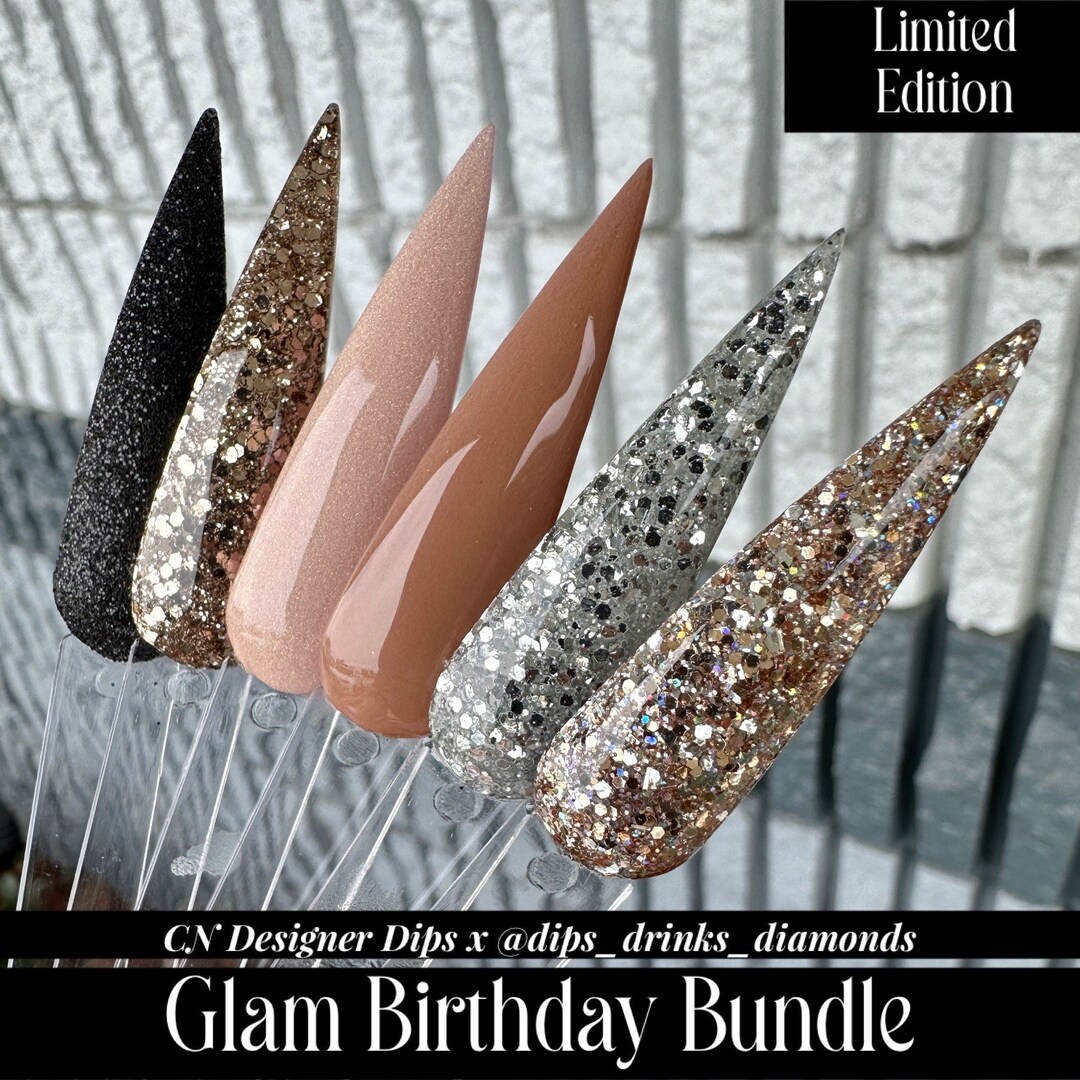 Glam Birthday Bundle Dip Powder Dip Powder for Nails Nail - Etsy