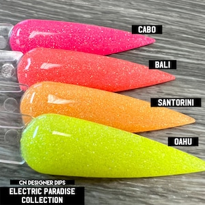 Electric Paradise Collection- Dip Powder, Dip Powder for Nails, Acrylic ...