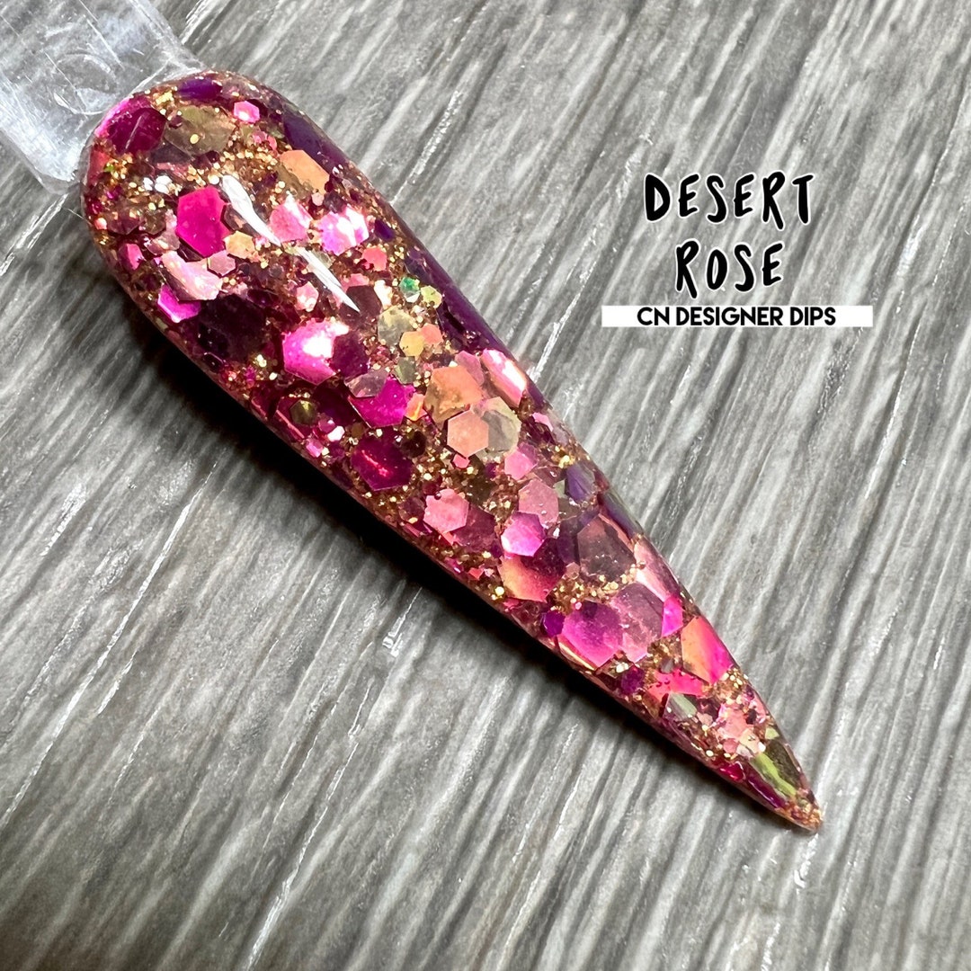 Desert Rose- Dip Powder, Dip Powder for Nails, Acrylic, Valentine, Fall ...