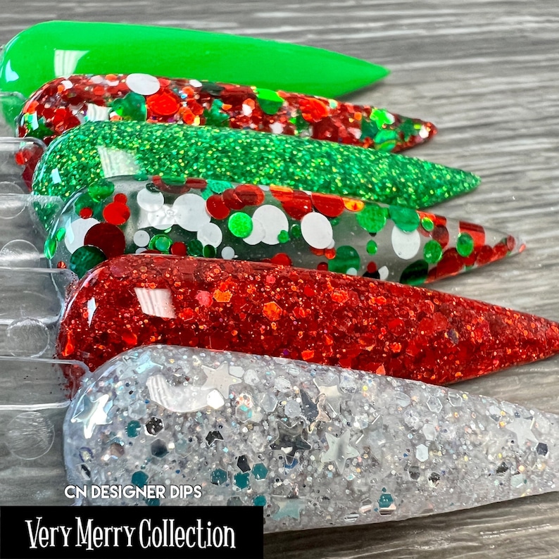 Very Merry Collection Dip Powder Dip Powder for Nails Nail - Etsy