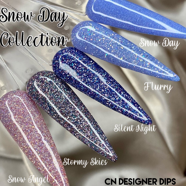 Snow Day Collection dip powder dip powder for nails dip | Etsy