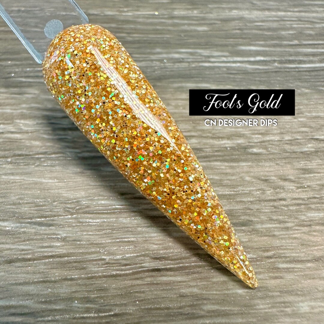 Fools Gold Dip Powder, Nail Dip Powder, Dip Nail Powder, Dip Powder for ...