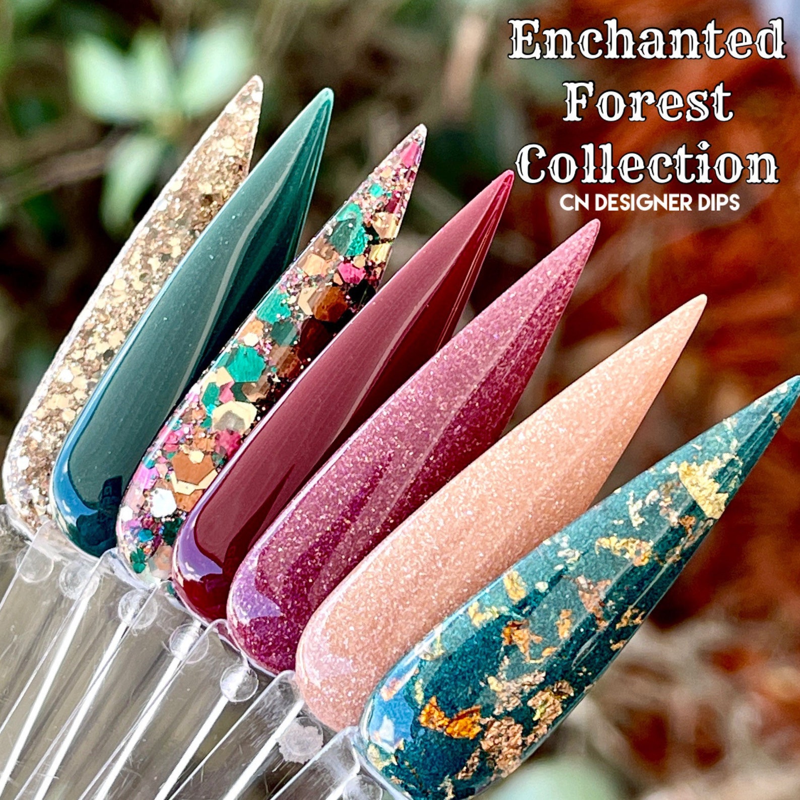 Enchanted Forest Dip Powder Dip Powder for Nails Glitter - Etsy