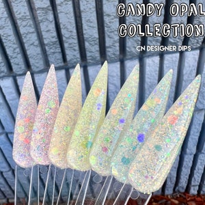 Mango Opal Dip Powder, Dip Powder for Nails, Glitter Dip Powder, Nail ...