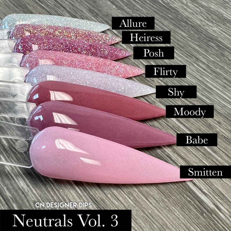 Neutrals Vol. 3- Dip Powder, Dip Powder for Nails, Pink, Neutral, Nail ...