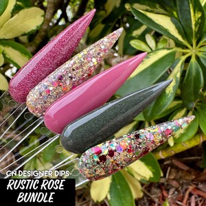 Rustic Rose Bundle- Dip Powder, Dip Powder for Nails, Nail Dip, Dip ...