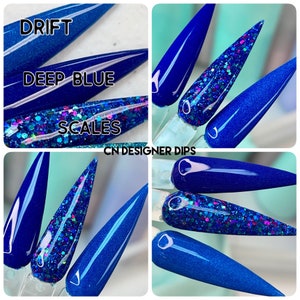 Deep Blue- Dip Powder, Dip Powder for Nails, Nail Dip Powder, Dip Nail ...