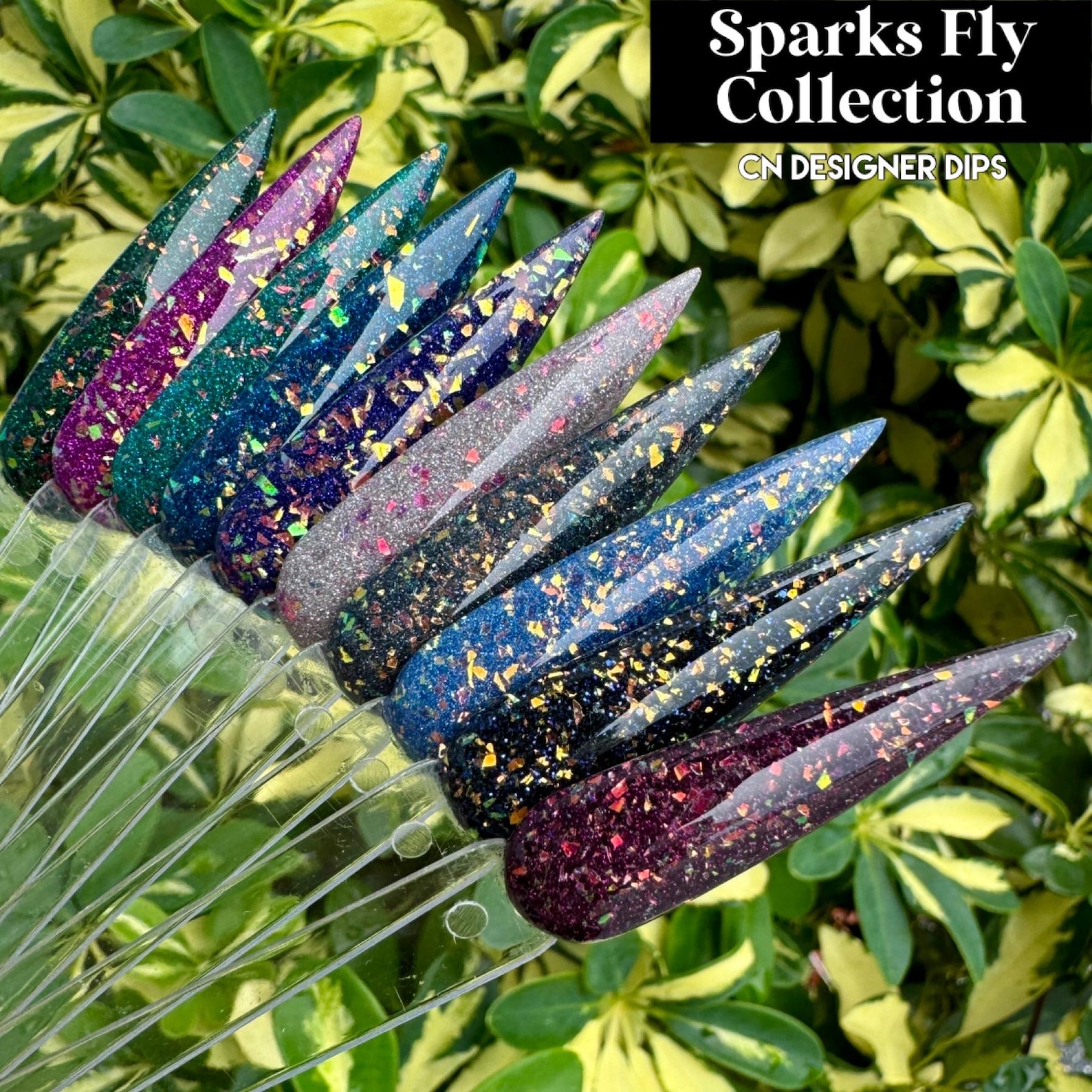 Moonbeam- Dip Powder, Dip Powder for Nails, Acrylic, Shard, Glitter - Etsy