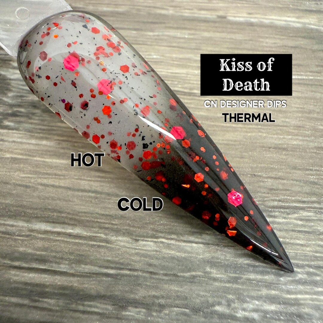Kiss of Death- Dip Powder, Dip Powder for Nails, Acrylic, Vampy, Vamp ...