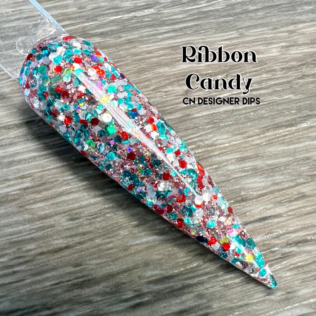 Ribbon Candy- Dip Powder, Dip Powder for Nails, Nail Dip, Dip Powders ...