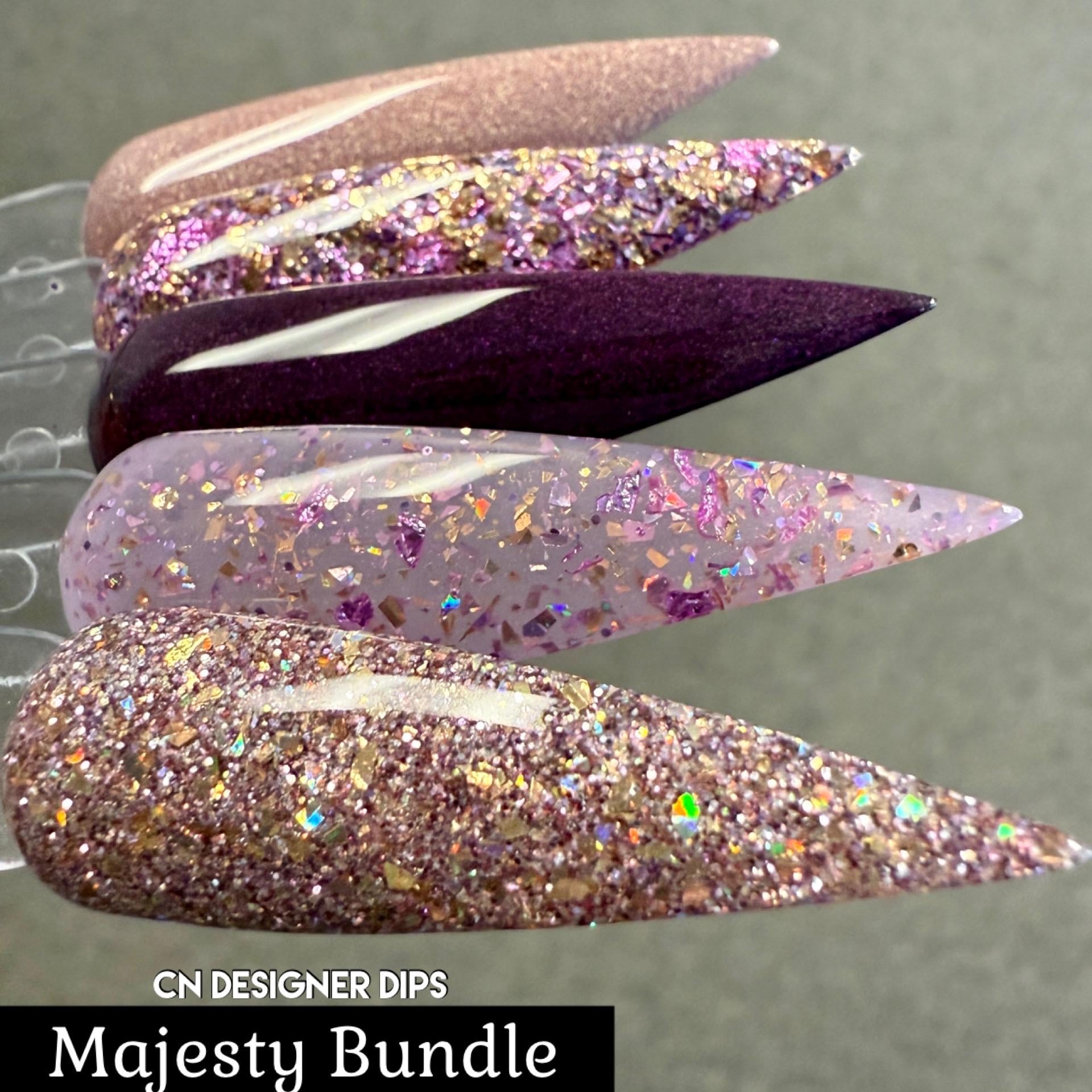 Majesty Bundle- Dip Powder, Dip Powder for Nails, Acrylic, Purple ...