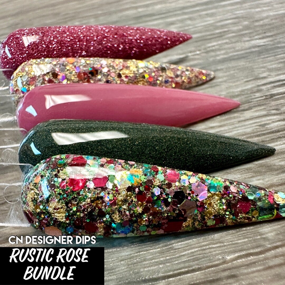 Rustic Rose Bundle- Dip Powder, Dip Powder for Nails, Nail Dip, Dip ...