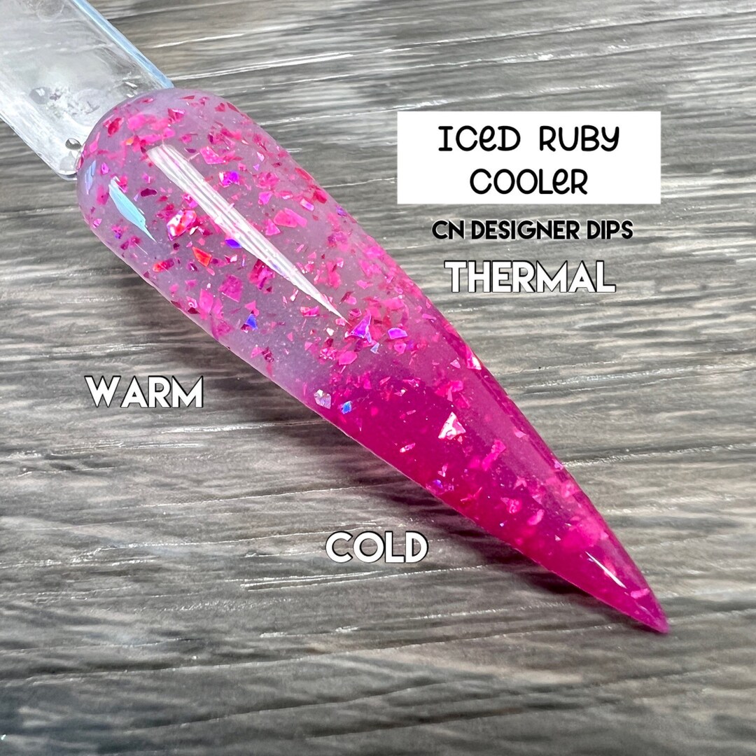 Iced Ruby Cooler- Dip Powder, Dip Powder for Nails, Acrylic, Pink ...