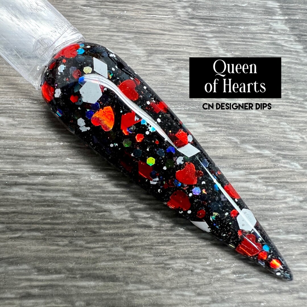 Queen of Hearts- Dip Powder, Dip Powder for Nails, Acrylic, Valentine ...