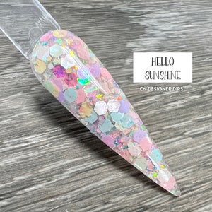 Hello Sunshine- Dip Powder, Dip Powder for Nails, Acrylic, Spring ...