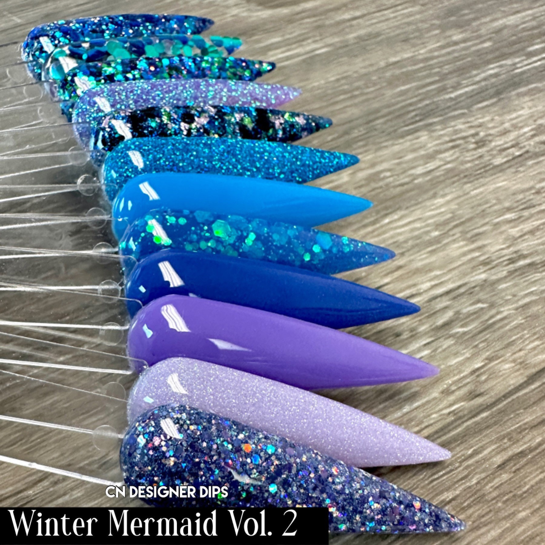 Dark Harbor- Dip Powder, Dip Powder for Nails, Acrylic, Blue, Chunky ...