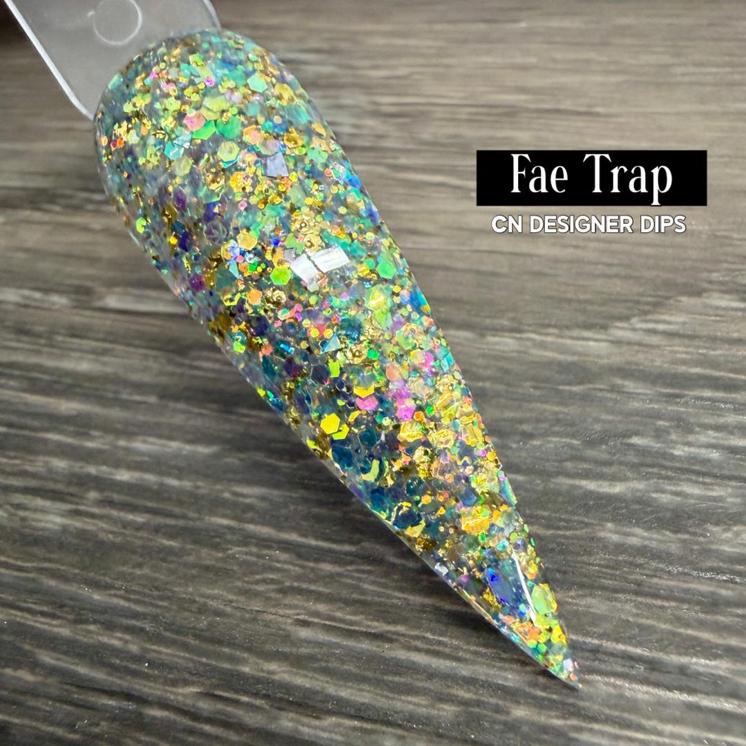 Fae Trap- Dip Powder, Dip Powder for Nails, Acrylic, Glitter - Etsy