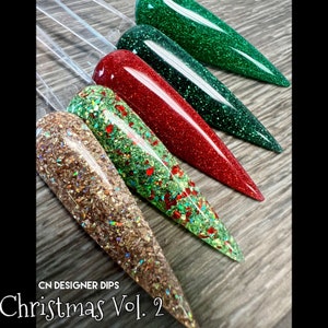 Christmas Vol 2- Dip Powder, Dip Powder for Nails, Acrylic, Christmas ...