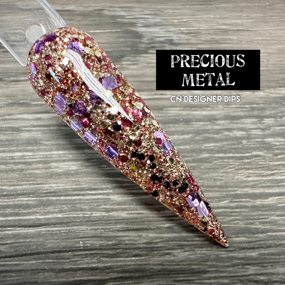Precious Metal- Dip Powder, Nail Dip Powder, Dip Powder for Nails, Nail ...