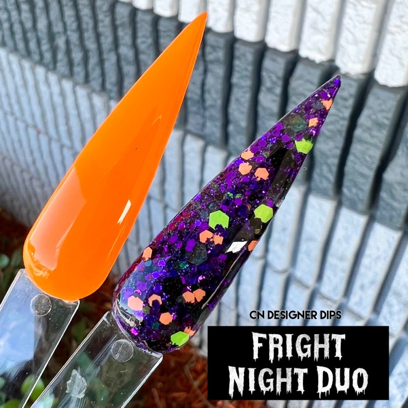 Fright Night Duo Dip Powder Fall Dip Powder Dip Nail - Etsy