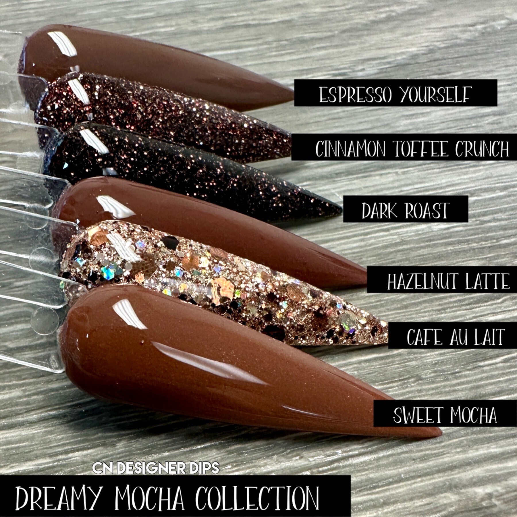 Dark Roast- Dip Powder, Dip Powder for Nails, Acrylic, Dark, Brown ...