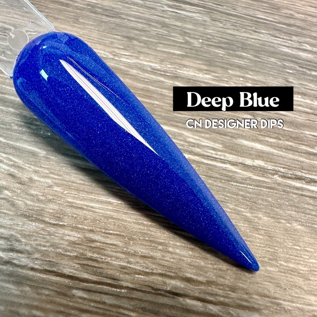 Deep Blue- Dip Powder, Dip Powder for Nails, Nail Dip Powder, Dip Nail ...
