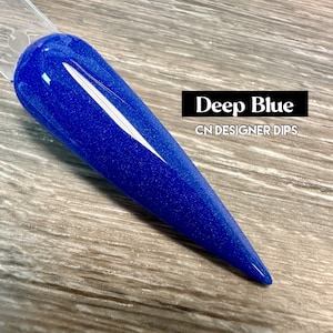 Deep Blue- Dip Powder, Dip Powder for Nails, Nail Dip Powder, Dip Nail ...